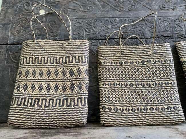 Traditional Bag (3 Pieces) Shoulder Bag Weaving Basket Handbag