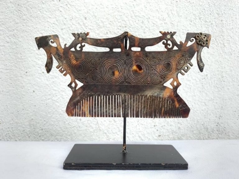 HEADDRESS FACELESS CROWN 155mm Indonesia Jewelry Artifact