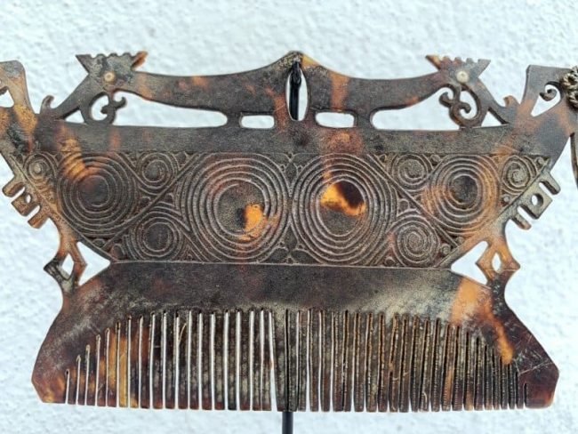 HEADDRESS FACELESS CROWN 155mm Indonesia Jewelry Artifact