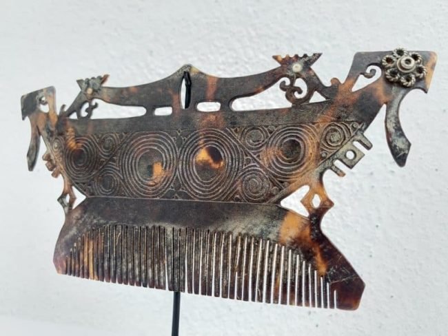 HEADDRESS FACELESS CROWN 155mm Indonesia Jewelry Artifact