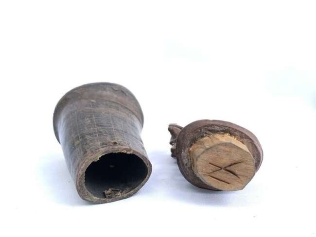 Batak Box Medicine Chamber Jewelry Container Statue Sculpture