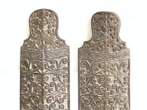 Native Shield Wood Carving Tribal Armor gorgeous carved