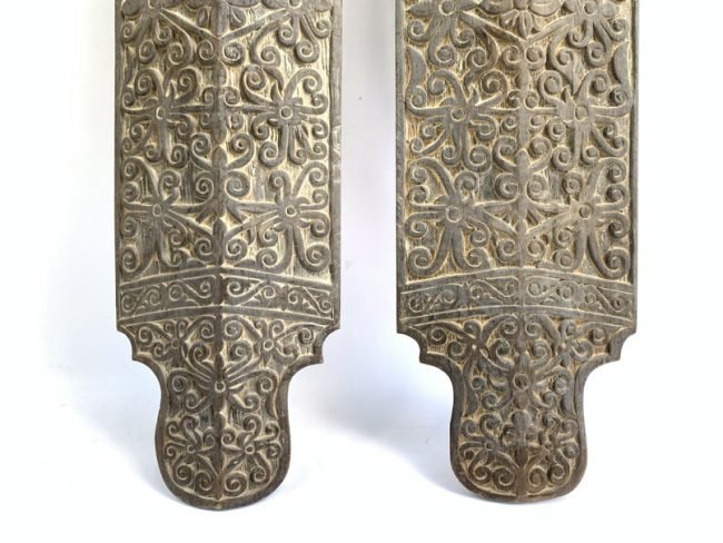 Native Shield Wood Carving Tribal Armor gorgeous carved
