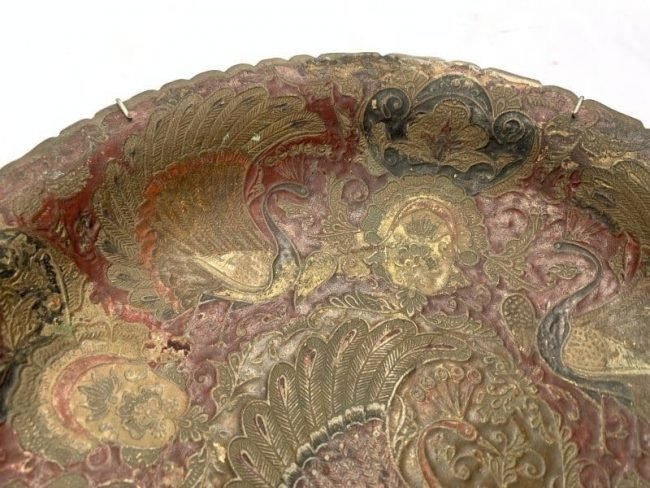 Brass Plate Bali Balinese Old Painting Art - Asian antique, tribal art ...