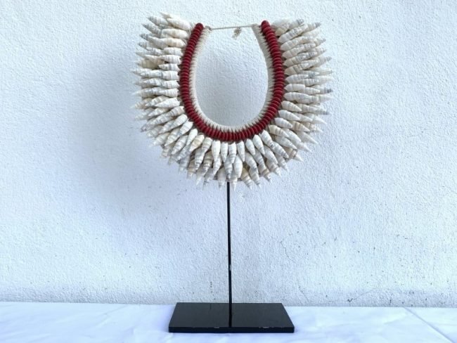 shell artwork Tribal Necklace Seashell Jewelry Home Hawaii Asian artifact