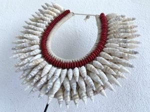 shell artwork Tribal Necklace Seashell Jewelry Home Hawaii Asian artifact