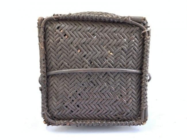 Forest Basket Antique Fiber Art Tambok Weaving Woven Art Borneo