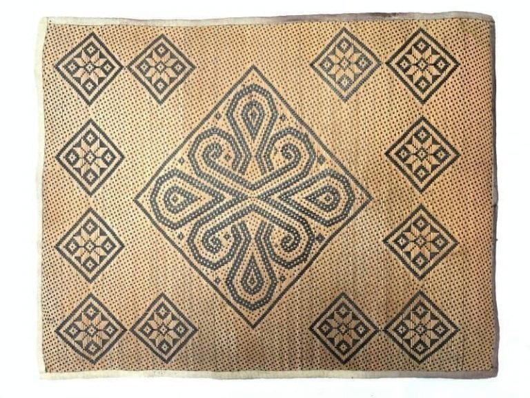 Dining Mat Old Rattan Panel Fiber Art Weaving Woven Painting