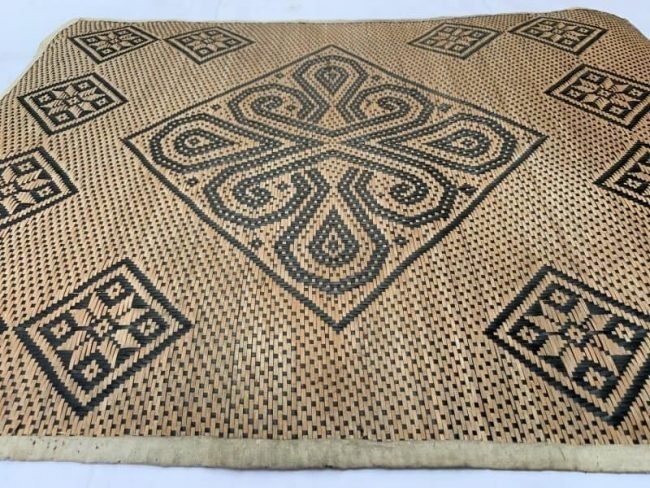 Dining Mat Old Rattan Panel Fiber Art Weaving Woven Painting
