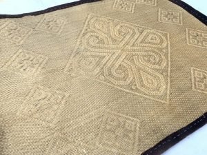 Dining Mat Old Rattan Panel Fiber Art Weaving Woven Painting