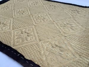Table Mat 580 x 450 mm Old Aged Rattan Weaving Woven Fiber Art