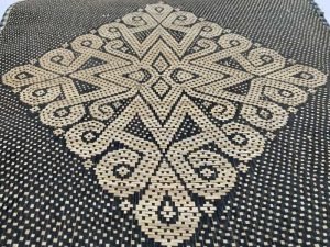 Rattan Placemat Traditional Weaving Dining Table Mat Fiber Art