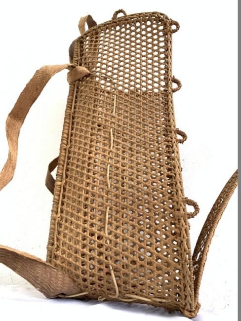 Farming Basket 680mm Traditional Rattan Backpack Weaving Bag Asia