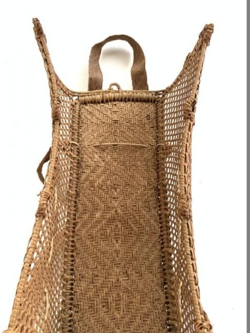 Farming Basket 680mm Traditional Rattan Backpack Weaving Bag Asia