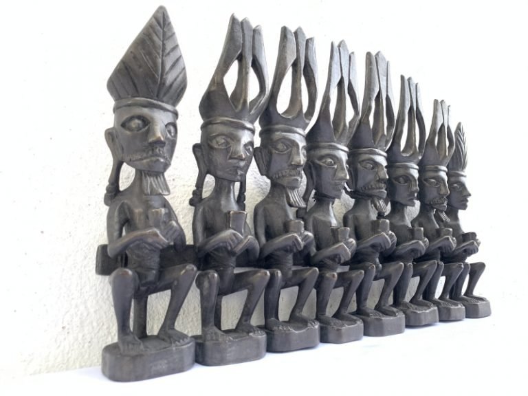 Warrior Figurine NIAS STATUE Hotel Home Tribal Sculpture Figurine