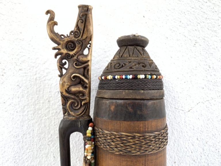 Blowpipe Quiver Darts Hunting Traditional Tribal Borneo Dayak Hunter