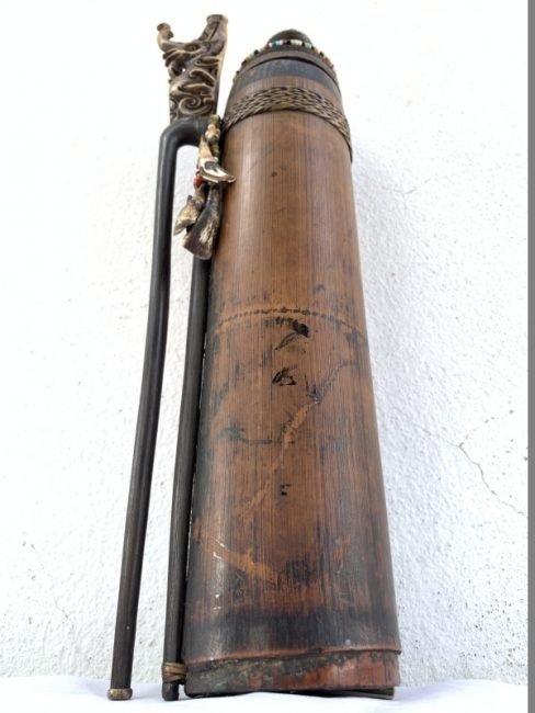 Blowpipe Quiver Darts Hunting Traditional Tribal Borneo Dayak Hunter