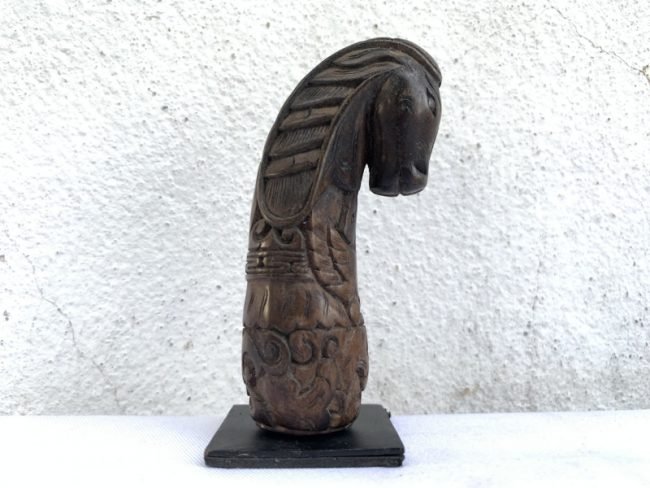 Keris Handle HILT HORSE Animal Figure Statue Sword Knife Dagger Kris