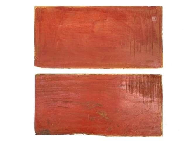 Chinese Wood Carving One Pair Antique Panel Wall Deco Painting