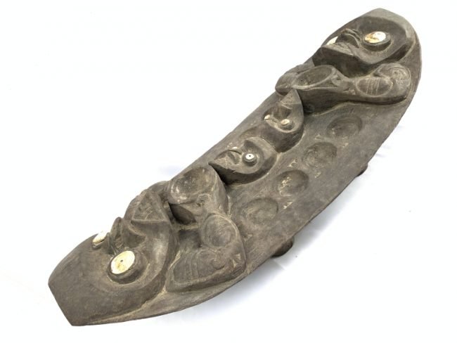ASIAN MANCALA Tribal Aristocrat Congka Congkak Board Game Statue