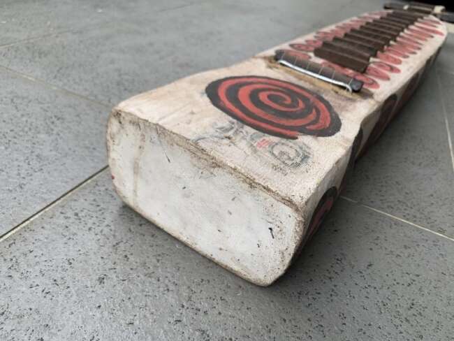 Vintage Guitar Borneo Sape Musical Traditional Tribal Instrument