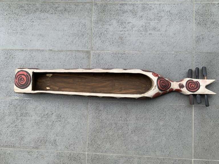 Vintage Guitar Borneo Sape Musical Traditional Tribal Instrument