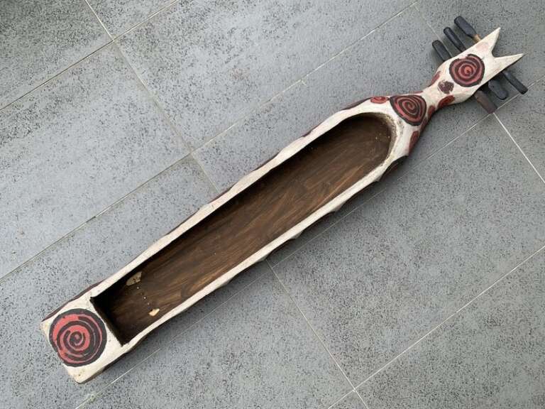 Vintage Guitar Borneo Sape Musical Traditional Tribal Instrument