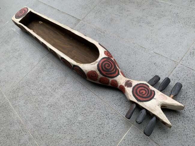 Vintage Guitar Borneo Sape Musical Traditional Tribal Instrument