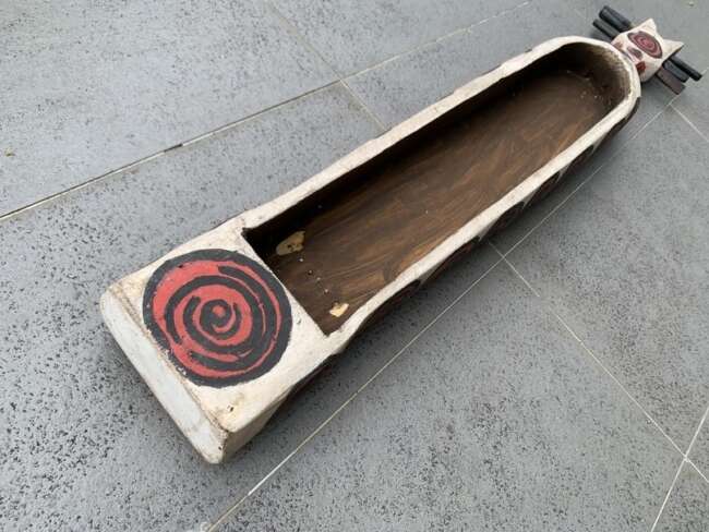 Vintage Guitar Borneo Sape Musical Traditional Tribal Instrument