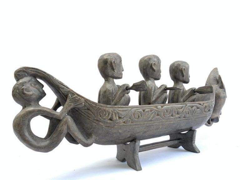 MYTHICAL BOAT Sahan Vessel Batak Tribe Statue Sculpture Figurine