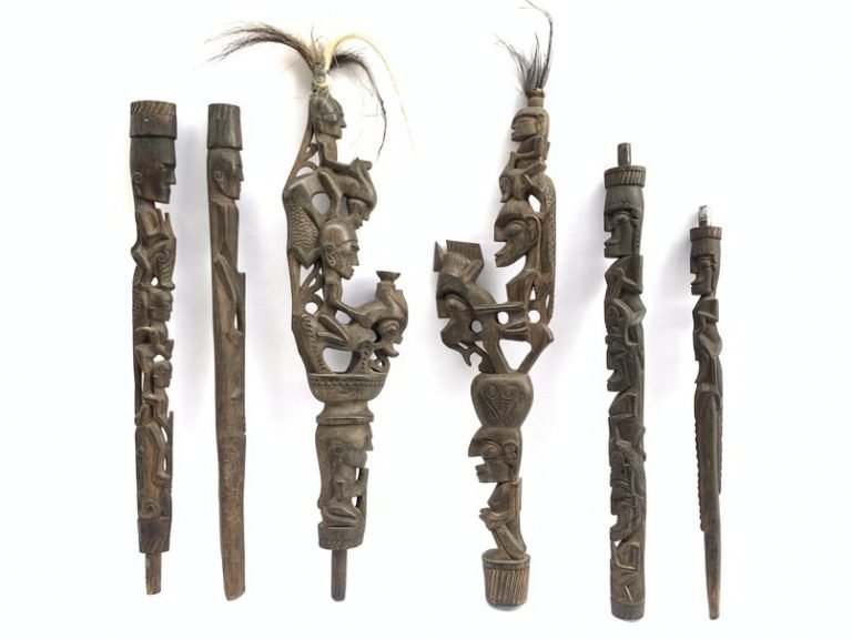 RITUAL STAFF Tunggal Panaluan Batak Stick Ceremonial Pole