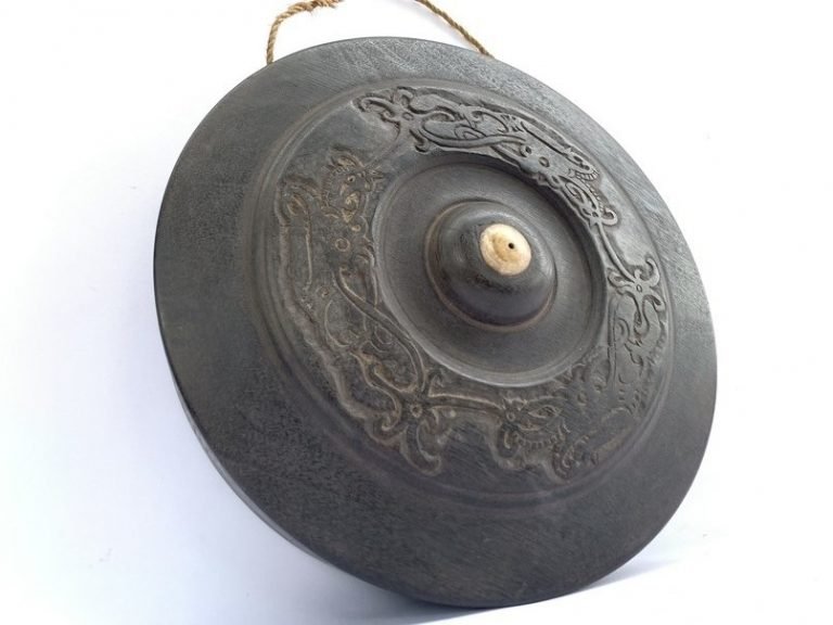 WOODEN GONG BORNEO Drum Music Musical Percussion Instrument