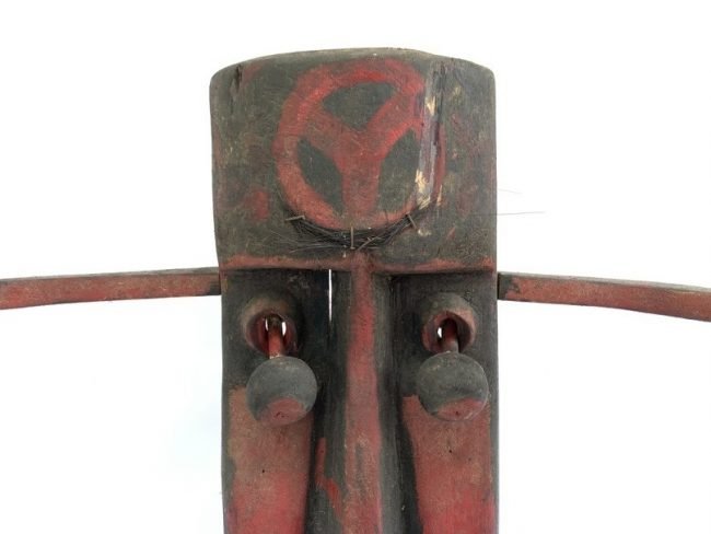 TRIBAL ARTICULATED MASK Bidayuh Dayak Borneo Wall Hanging