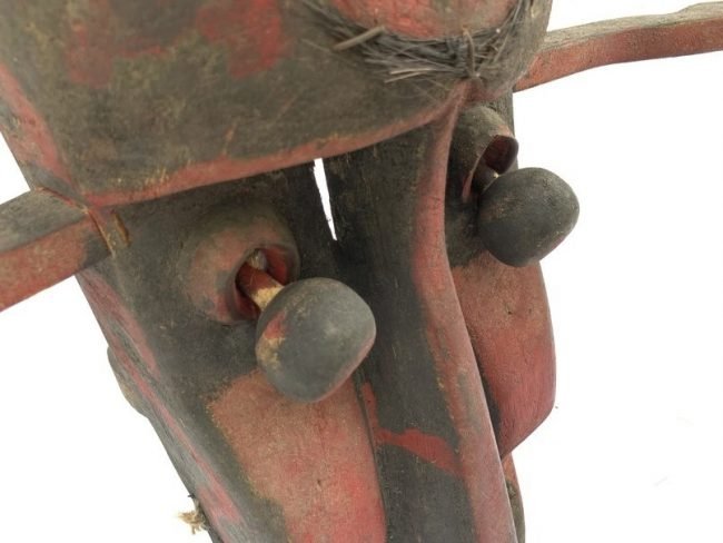 TRIBAL ARTICULATED MASK Bidayuh Dayak Borneo Wall Hanging