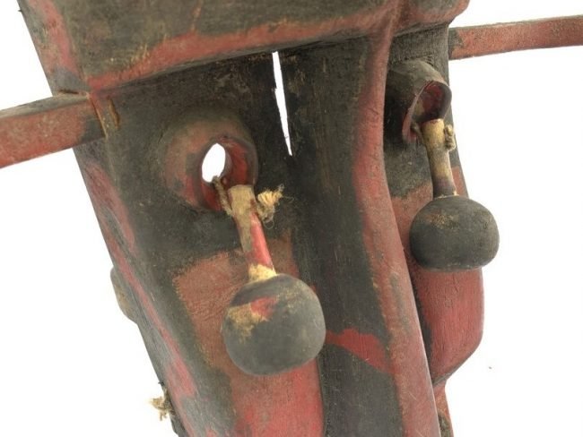 TRIBAL ARTICULATED MASK Bidayuh Dayak Borneo Wall Hanging