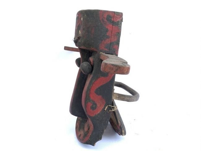 TRIBAL ARTICULATED MASK Bidayuh Dayak Borneo Wall Hanging