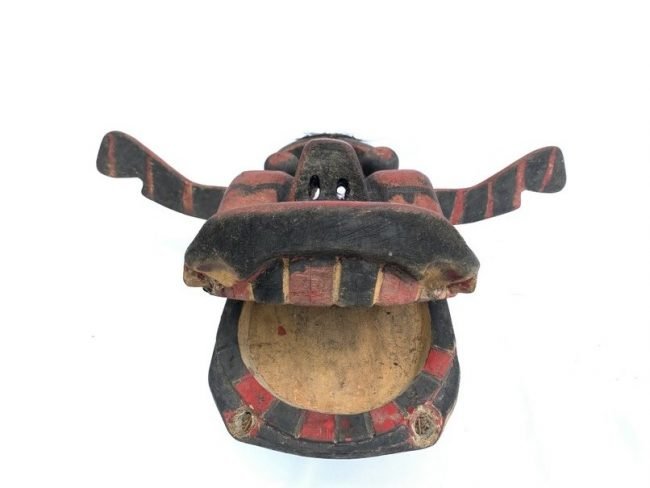 TRIBAL ARTICULATED MASK Bidayuh Dayak Borneo Wall Hanging