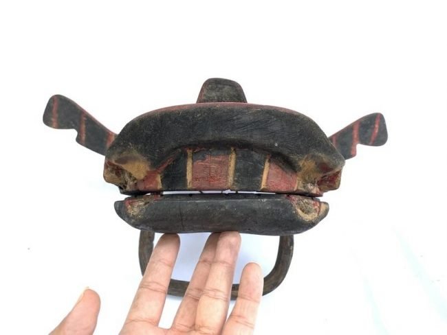 TRIBAL ARTICULATED MASK Bidayuh Dayak Borneo Wall Hanging