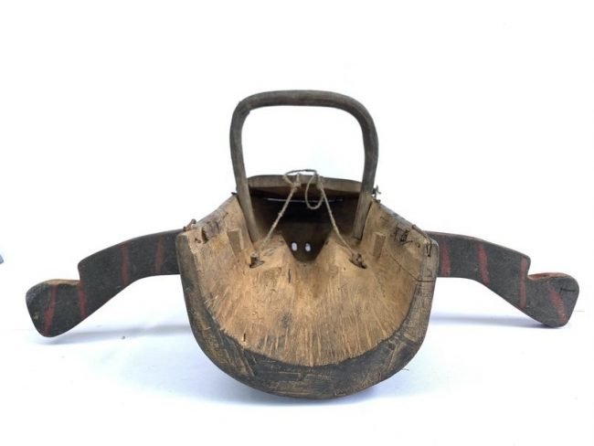 TRIBAL ARTICULATED MASK Bidayuh Dayak Borneo Wall Hanging