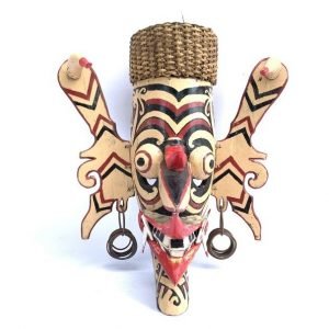 Skull Mask Tribal Face Facial Artefact Wall Pub Garden Deco Art Borneo