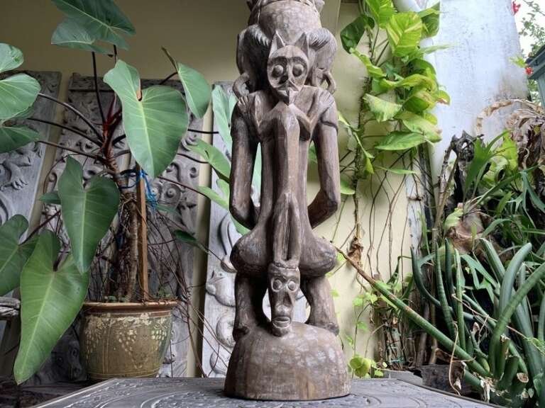 SCARY STATUE Pagan Shaman Sickness Spirit Sculpture Figurine